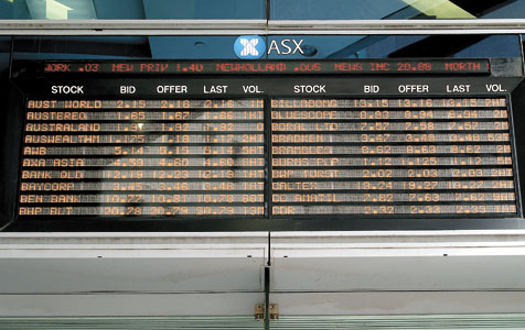Aussie shares open lower