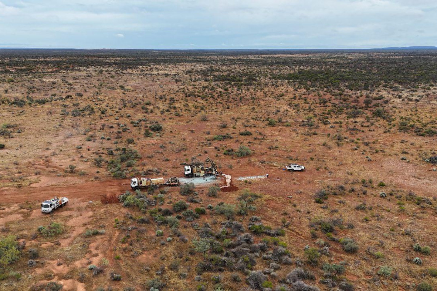 Octava spots visible antimony in drill holes